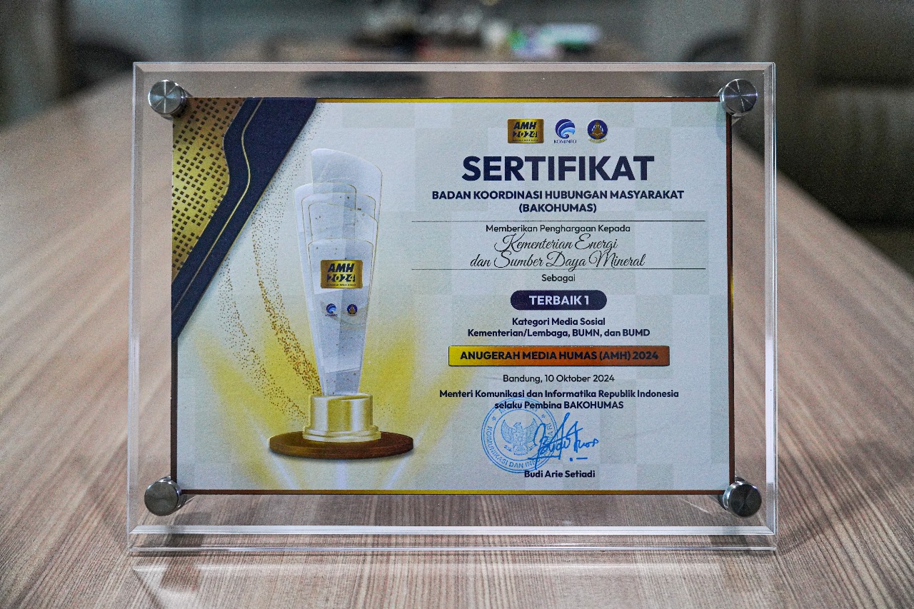 Kementerian ESDM RI - Media Center - Arsip Berita - Kementerian ESDM Sabet Penghargaan Media ...